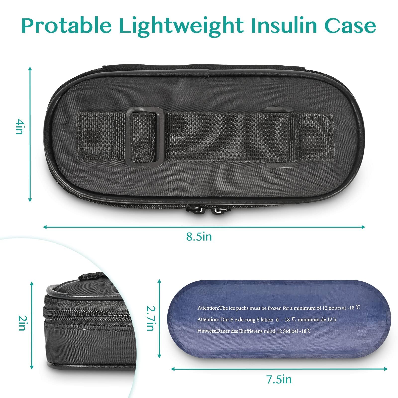 Mua Olaismln Insulin Cooler Travel Case, Diabetic Travel Bag for ...