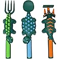 Amazon.com: Constructive Eating - Toddler Utensils Made in USA - Construction Silverware for ...