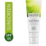 Amazon.com: Jason Natural Products SPF 45 Family Sunblock, 4 Ounce - 2 ...