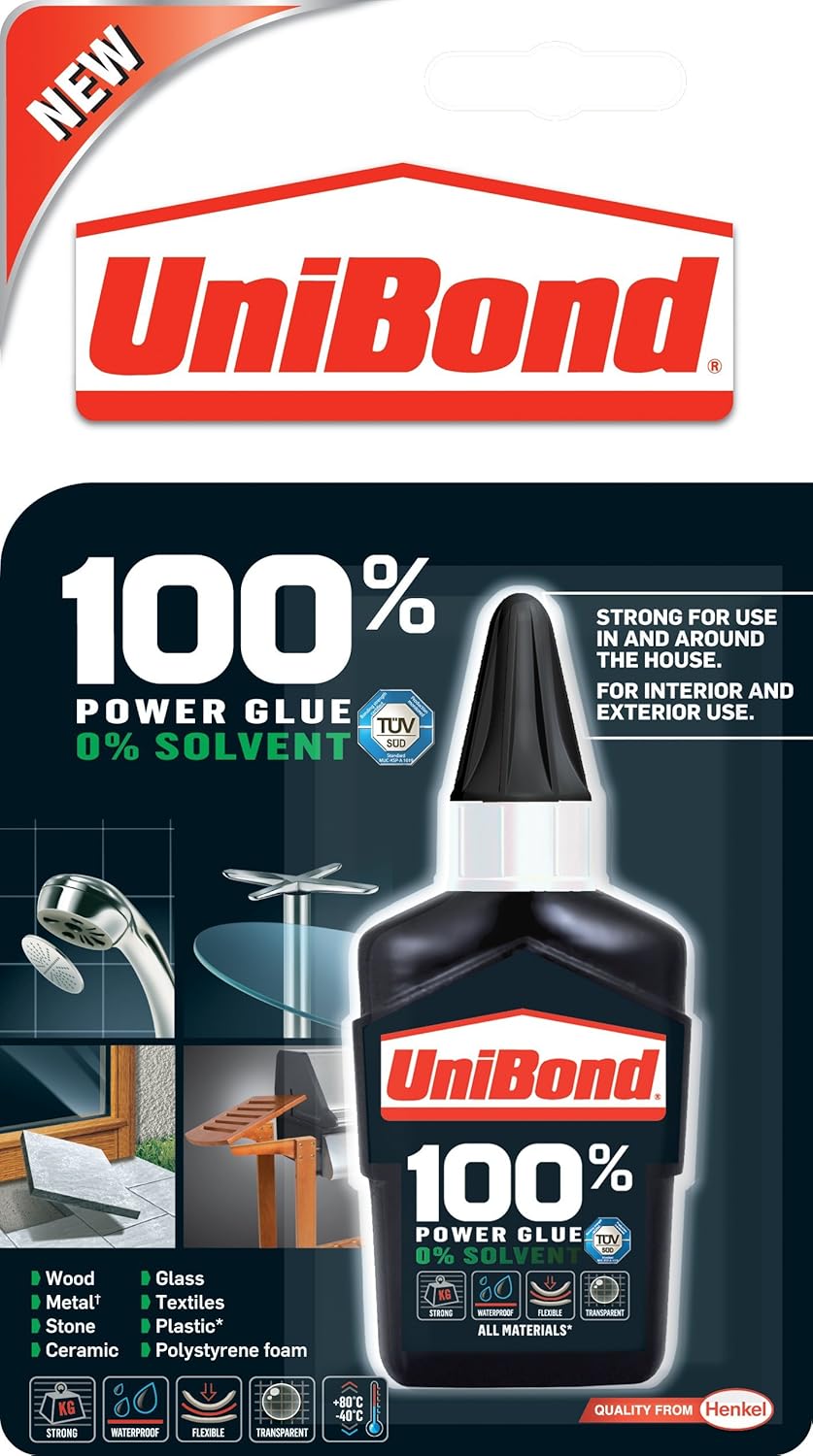 UniBond 100 Percent Power Glue Bottle - 50 g: Amazon.co.uk: DIY & Tools