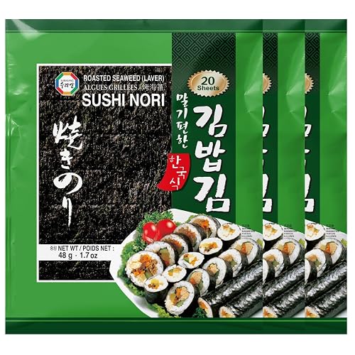 Surasang Premium Nori Sheets for Sushi & Gimbap - Korean Roasted ...