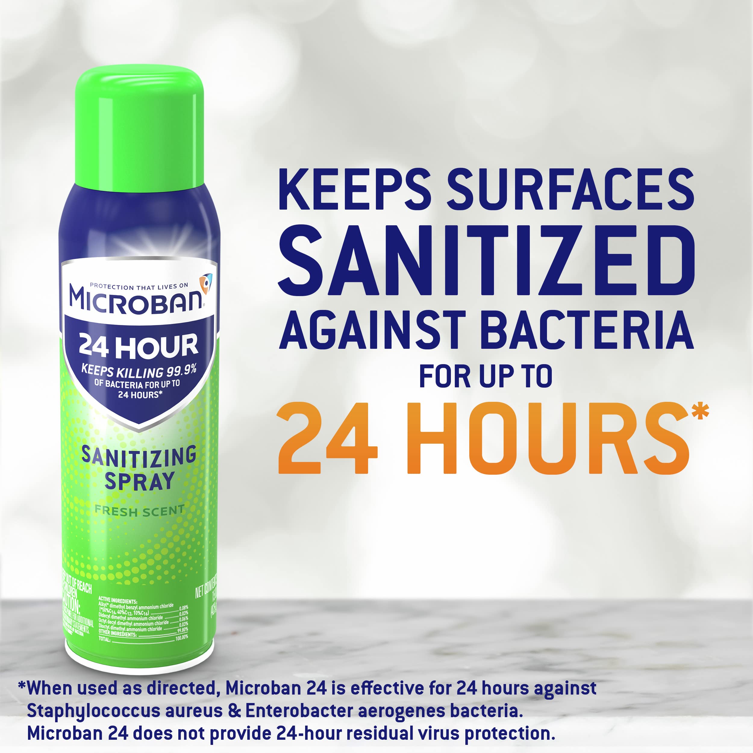 Mua MICROBAN Disinfectant Spray, 24 Hour Sanitizing and Antibacterial ...