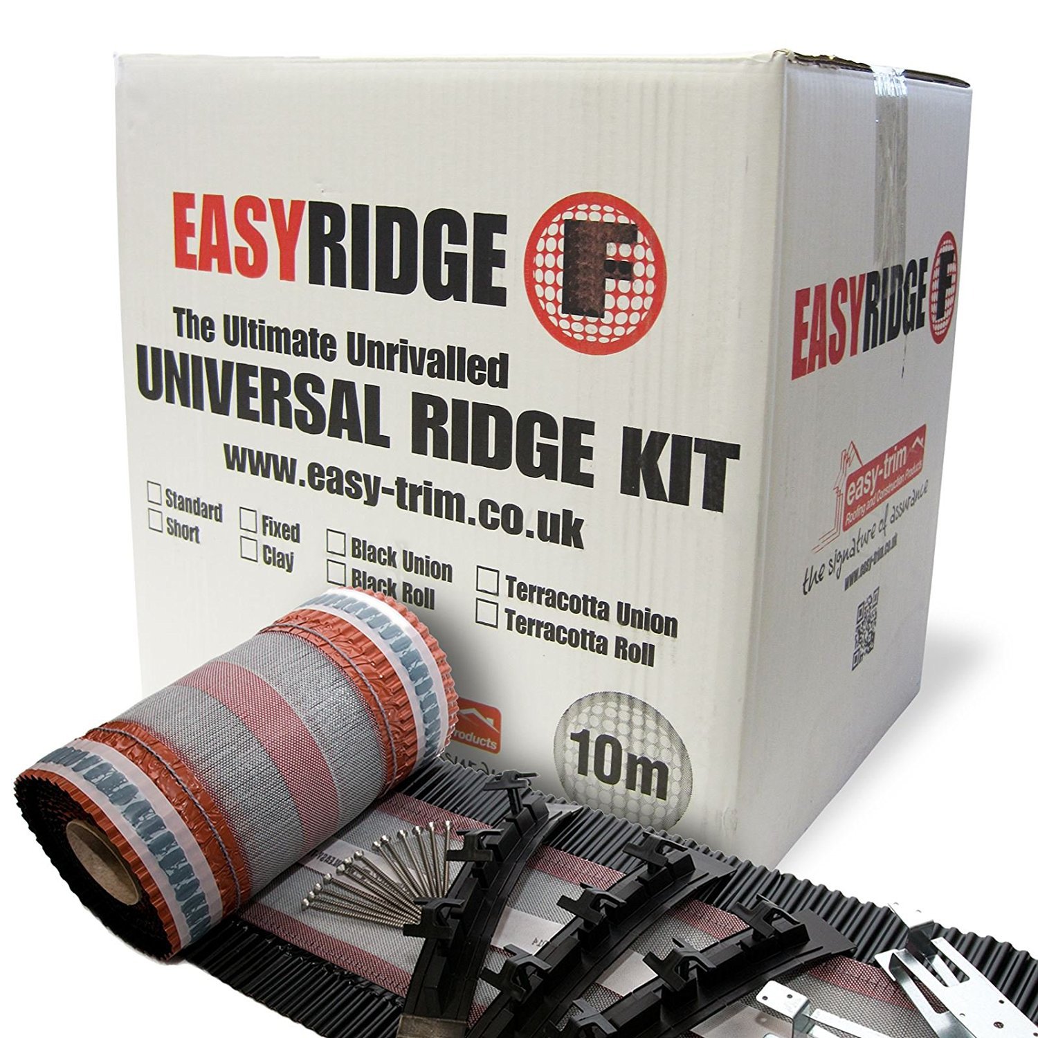EasyRidge F Dry Fix Ridge Kit (10m) - Terracotta: Amazon.co.uk: DIY & Tools