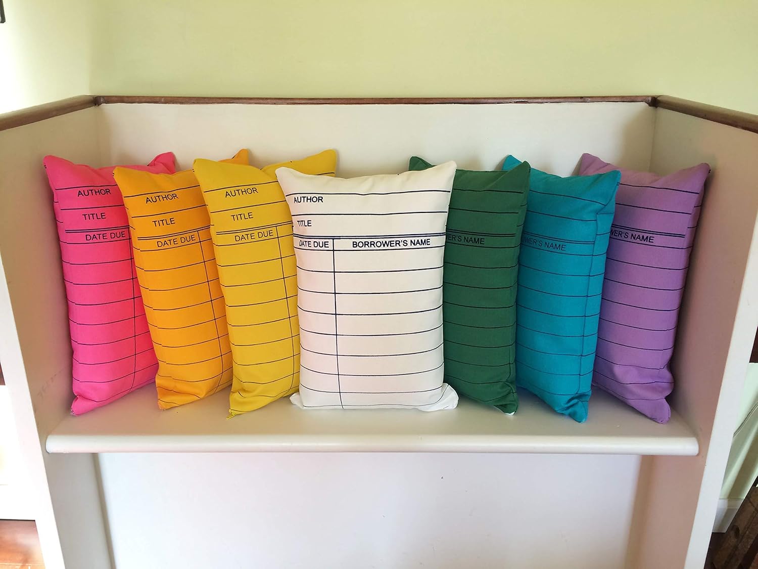 Amazon.com: Library Card Pillows: Handmade