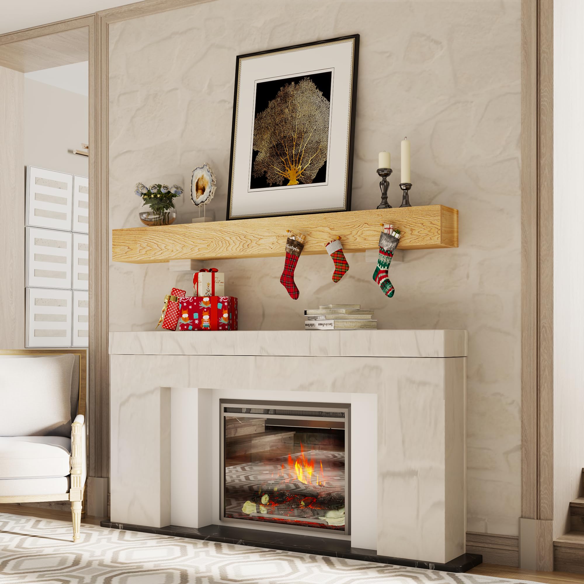 Rustic Fireplace Mantel Shelf Fireplace Mantel With Hidden Storage