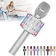 Amazon.com: Amazmic Kids Karaoke Microphone Machine Toy Bluetooth ...