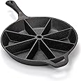 Amazon.com: WUWEOT Cast Iron Wedge Pan, Round Corn Bread Skillet, 8 ...