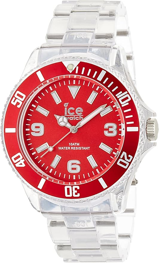 ICE-Watch Pure Men's Quartz Watch with Red Dial Analogue Display and ...