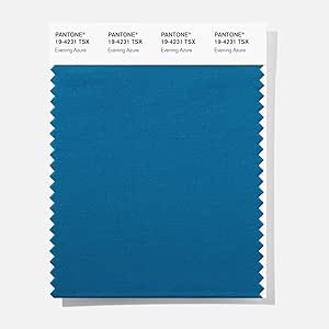 PANTONE 19-4231 TSX Polyester Color Swatch Card, Evening Azure ...