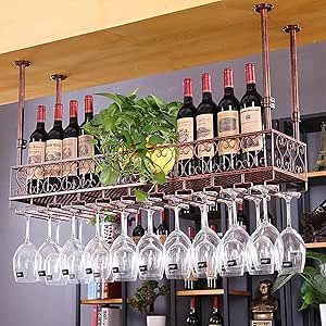 Amazon.com: FURVOKIA Industrial Vintage Bar Floating Shelf,Under Shelve ...