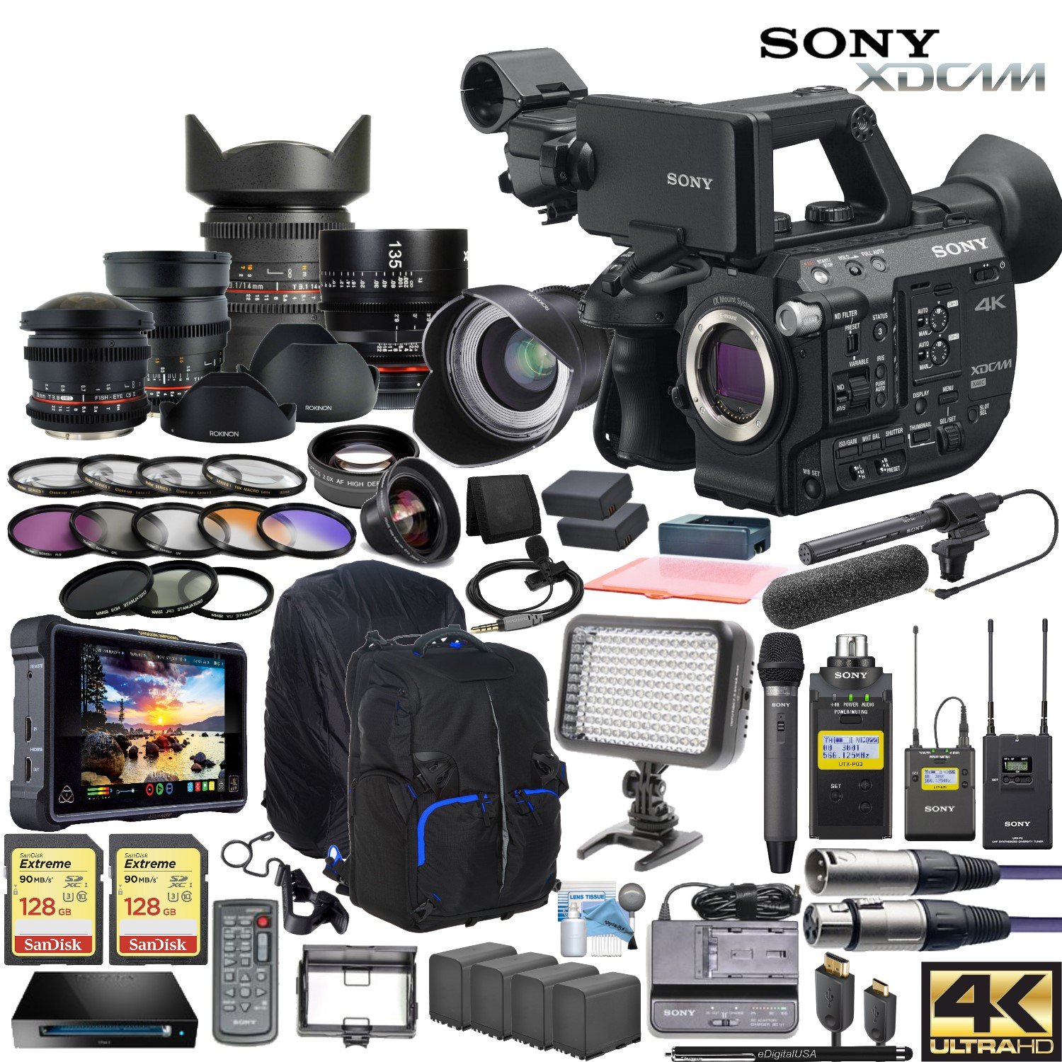 Buy Sony PXW-FS5 XDCAM Super 35 Camera Body w/Full Range CINE Lens ...