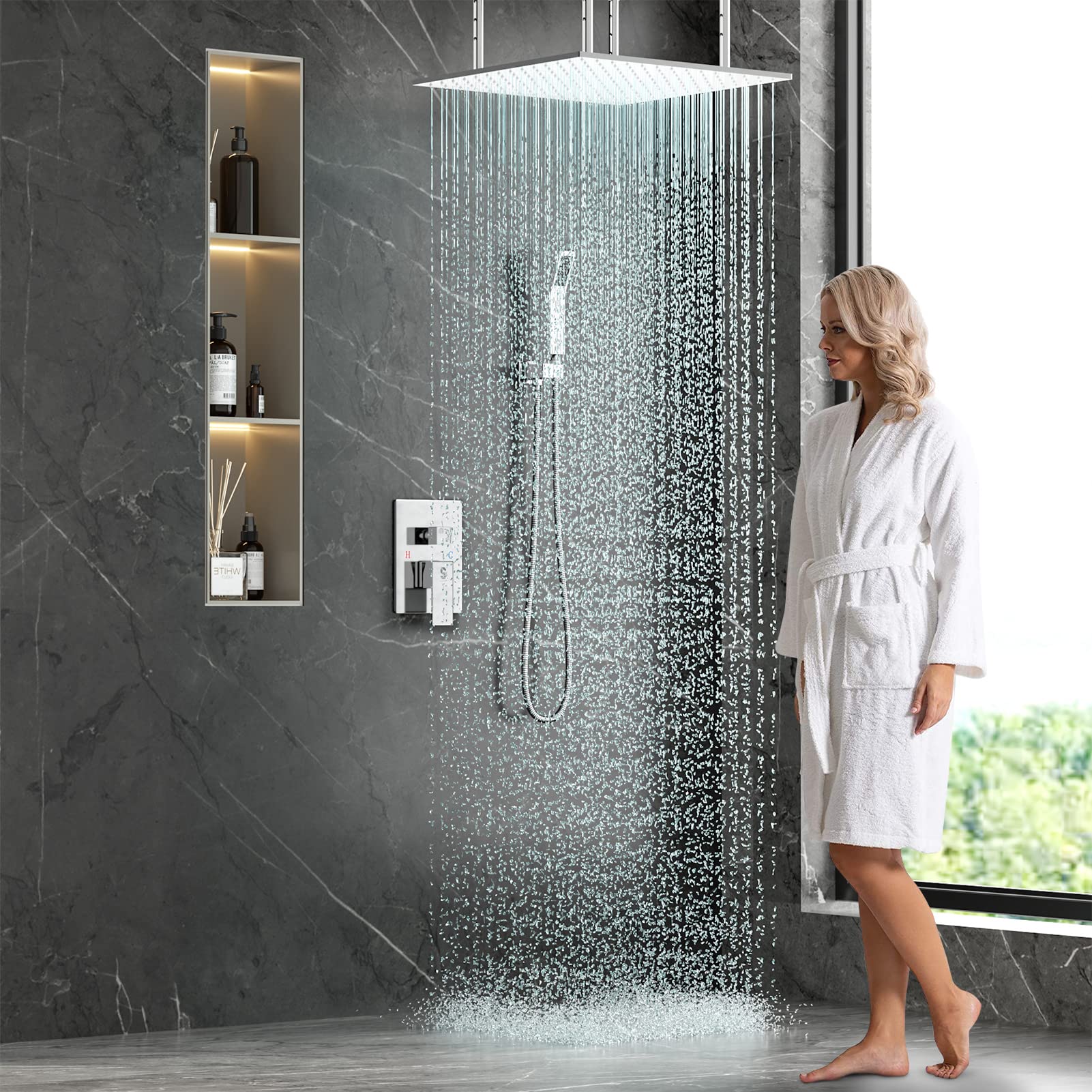 Mua 20 Inch Extra Large Full Body Shower System Bathroom Luxury Rain ...