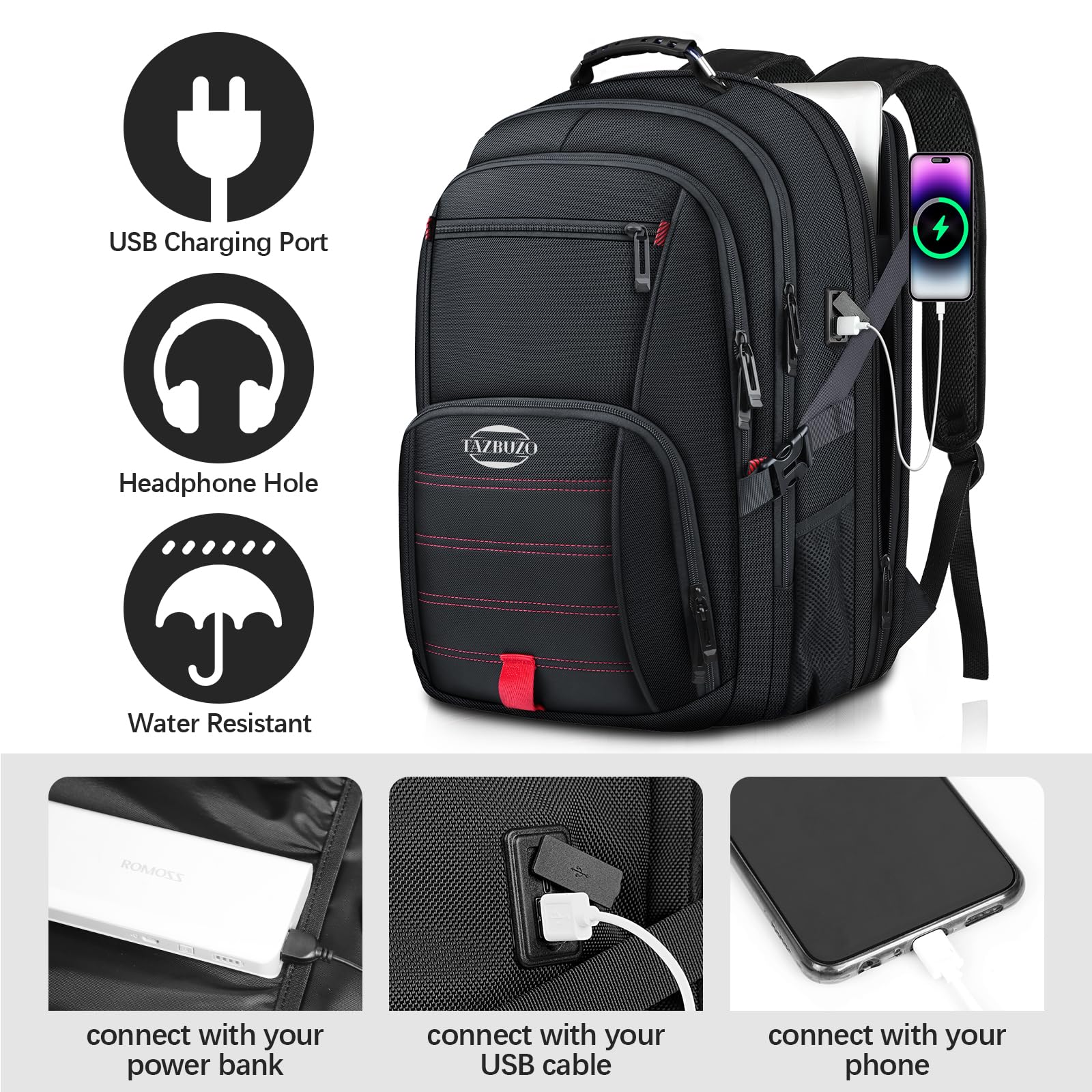 Mua 50L Travel Backpack, Extra Large Backpack, Laptop Backpack for Men ...