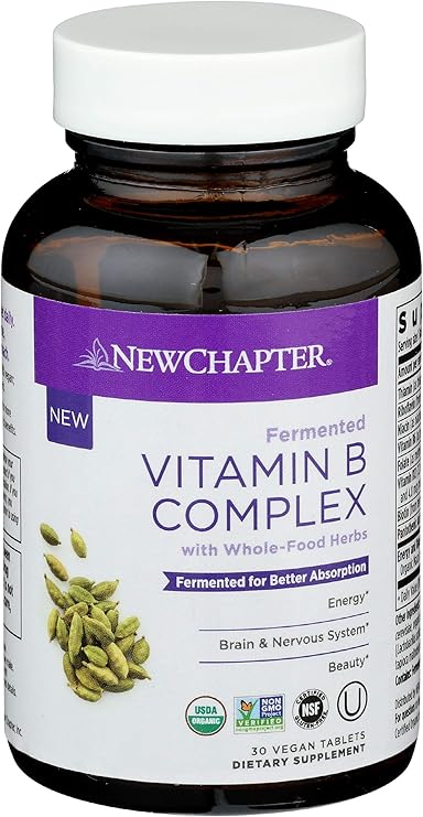 Amazon.com: New Chapter Fermented Vitamin b Complex, 30 Count: Health ...