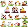 Amazon.com: MWOOT 45 Pcs Farm Animals Cutout Double Sided Printing ...