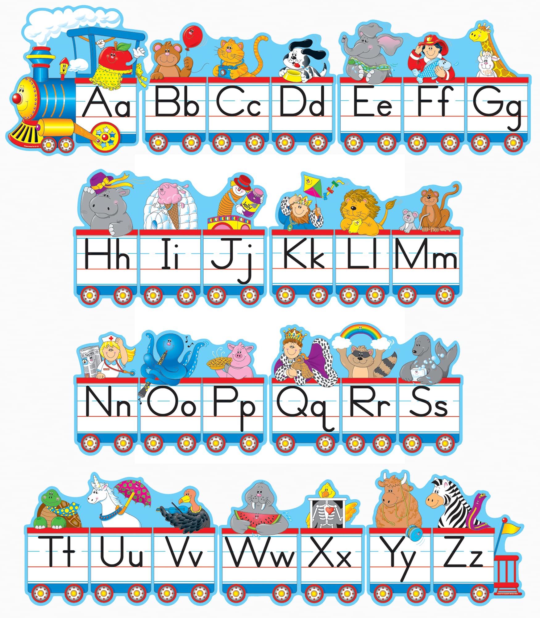 Mua Carson Dellosa Alphabet Train Bulletin Board Set—10-Piece Alphabet ...