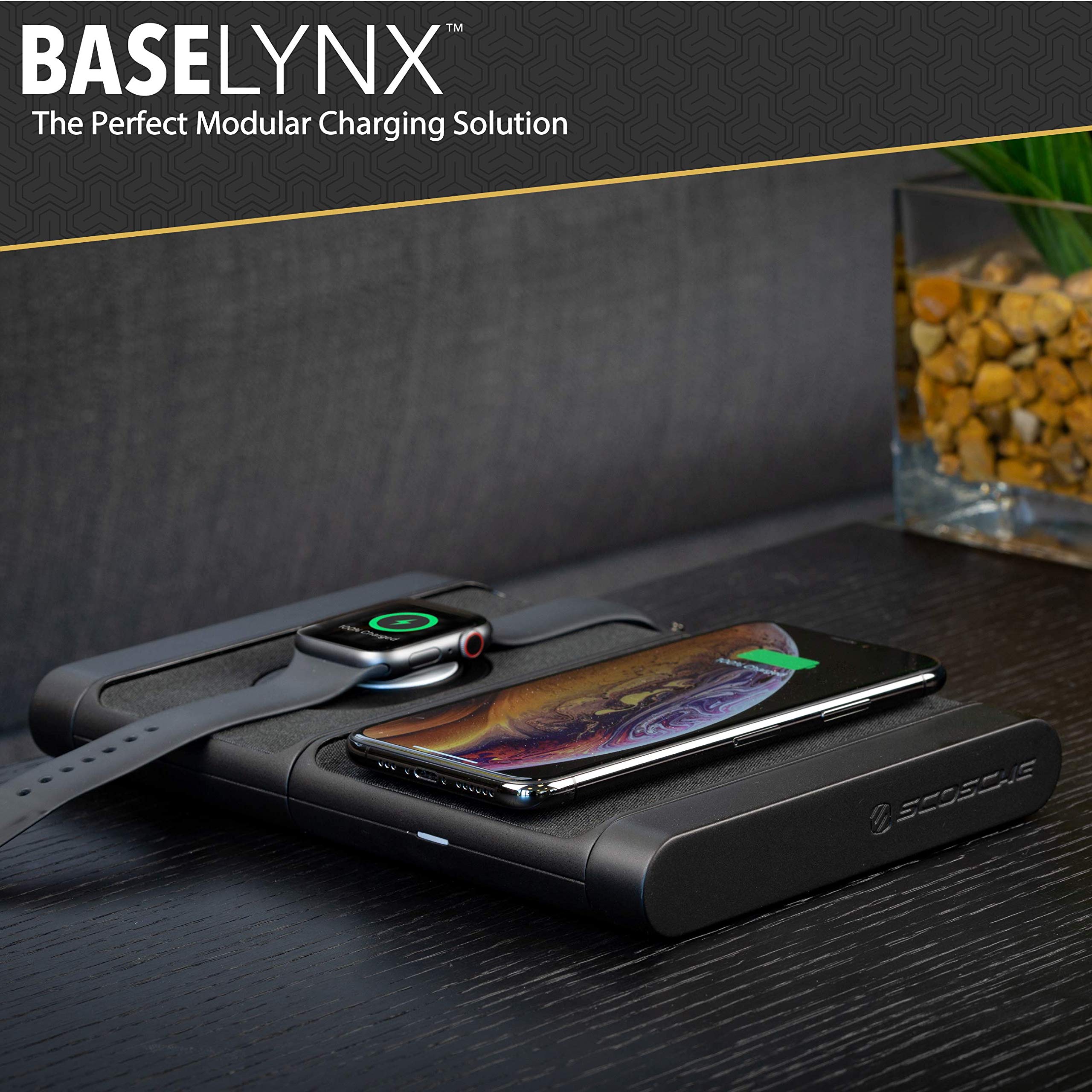 Mua Scosche BLKIT4-SP BaseLynx Modular Charging System Includes a Qi ...