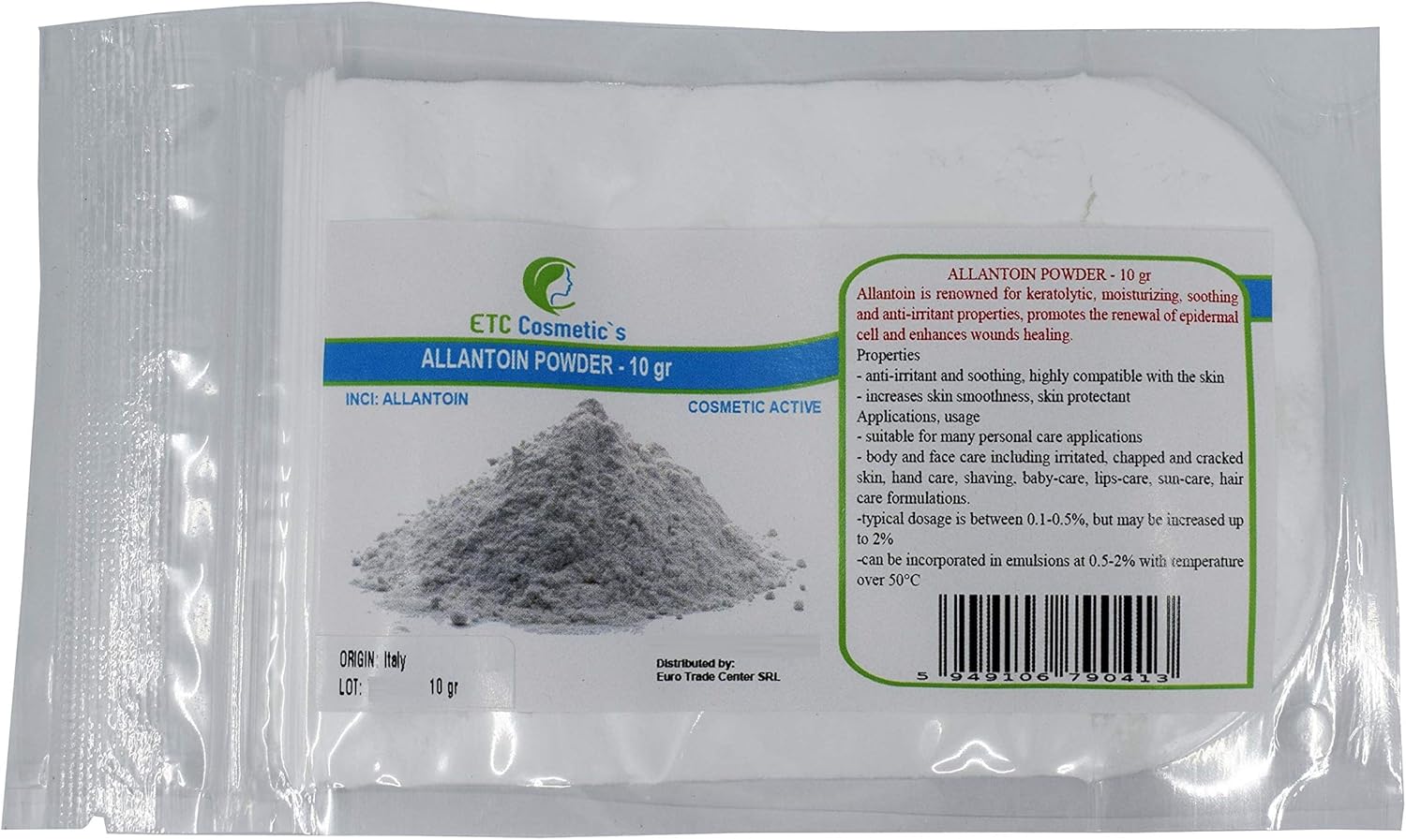 Allantoin Powder – 10gr – Cosmetic Ingredient – renowned for ...