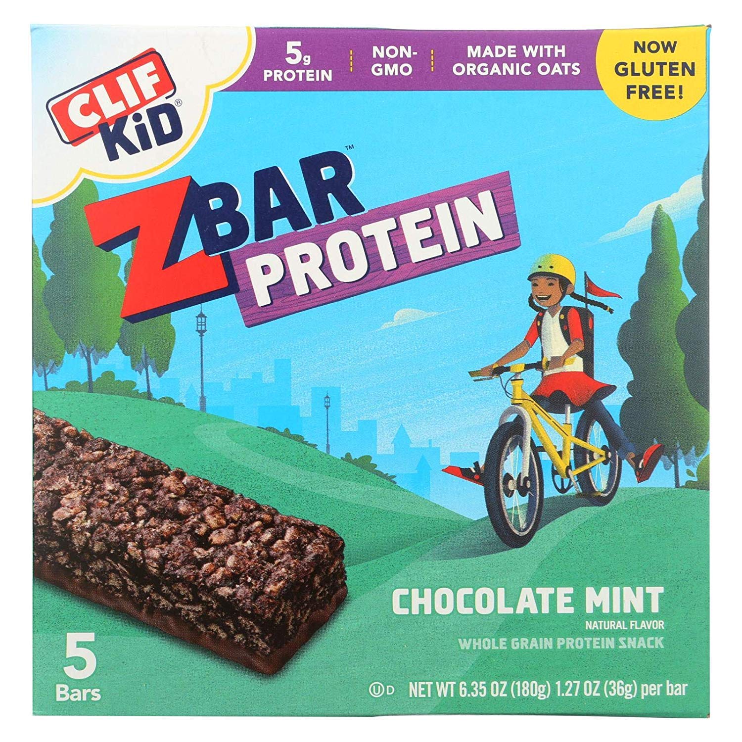 Amazon.com : Clif Kid Zbar Organic Kid Zbar Protein - Chocolate Mint ...