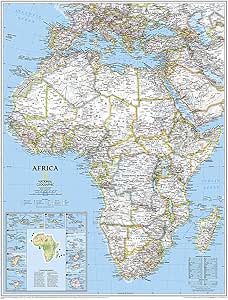 Amazon.com: National Geographic: Africa Classic Wall Map - Laminated ...