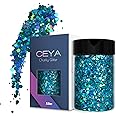 Amazon.com: Ceya Holographic Chunky Glitter, 3.5oz/ 100g Sky Blue Craft ...