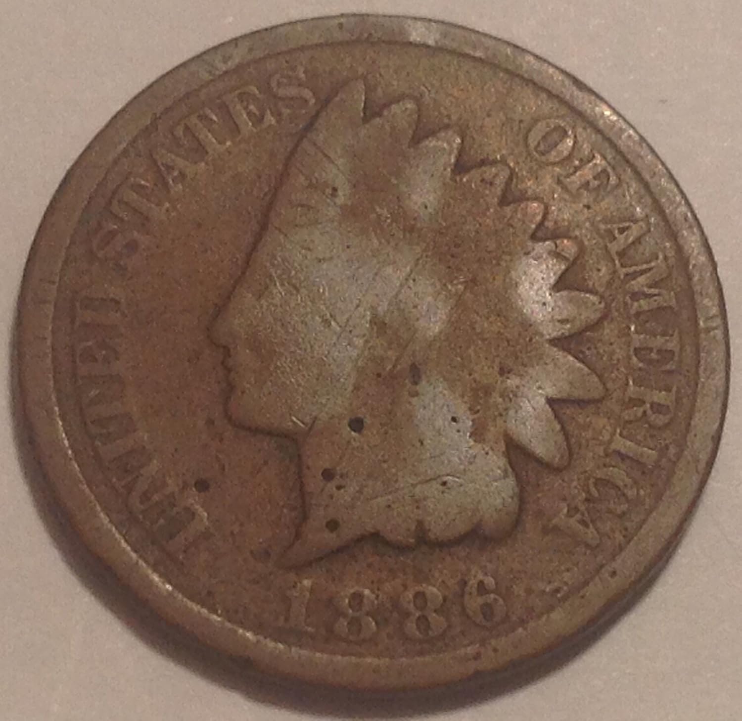 1886 Indian Head Type 2 Penny Good at Amazon's Collectible Coins Store