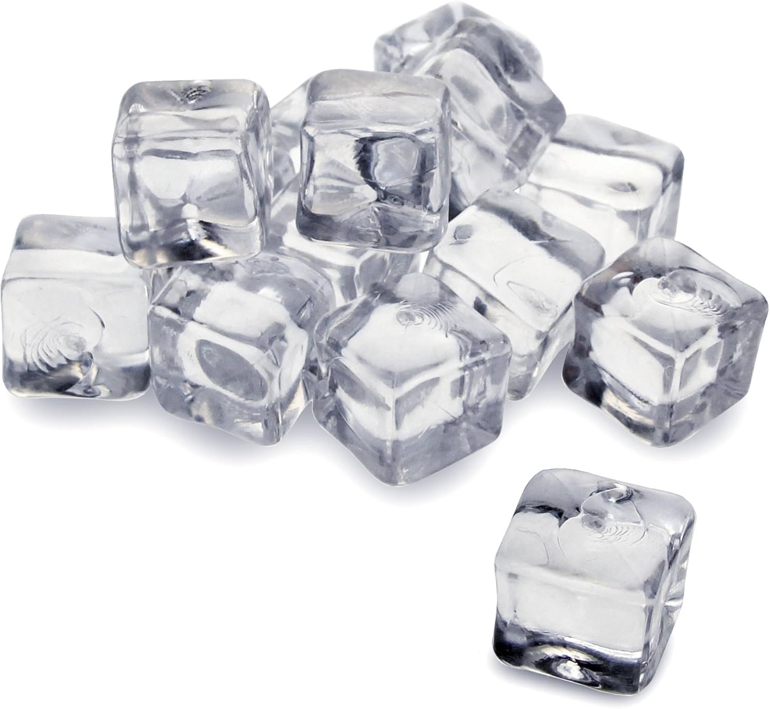 bar@drinkstuff Artificial Acrylic Ice Cubes 1kg Bag of 50 (Approx ...