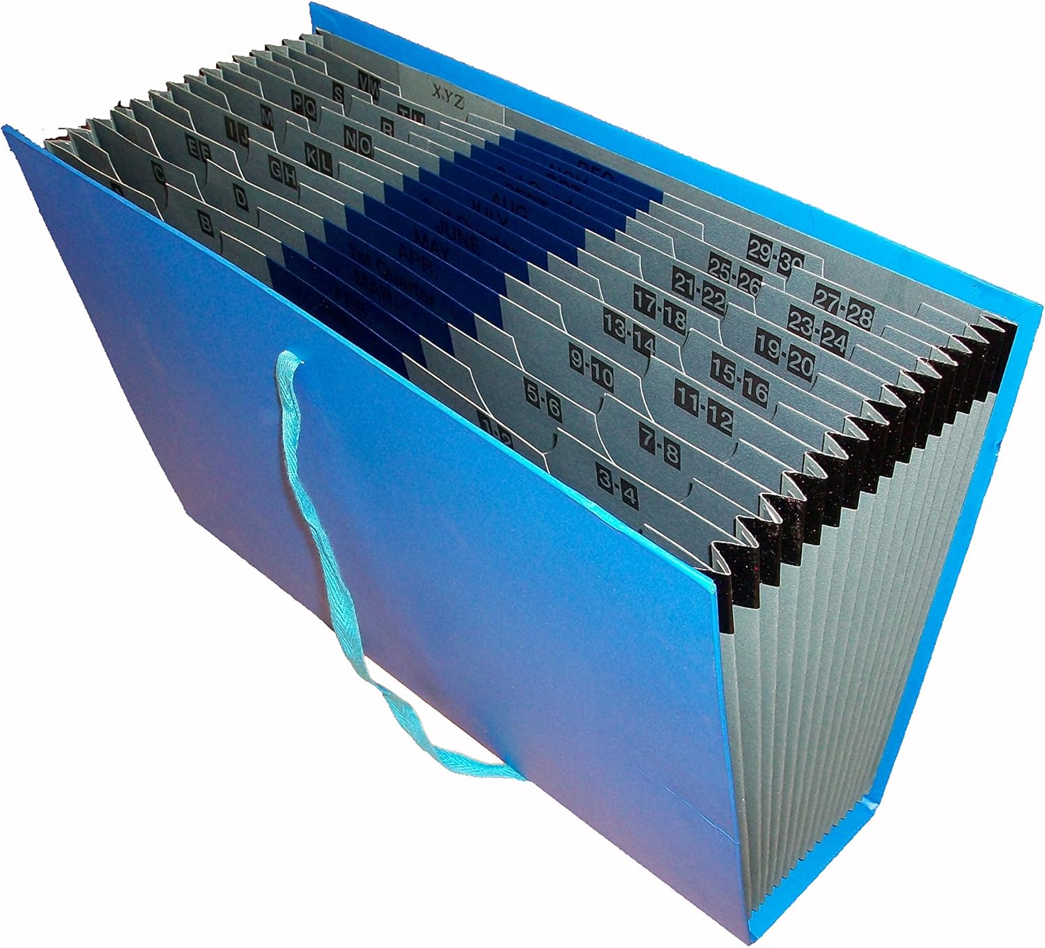 BDS Expanding Fan File - Blue: Amazon.co.uk: Office Products