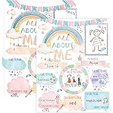 Amazon.com: JarThenaAMCS 40Pcs Boho Read All About Me Poster Elementary ...