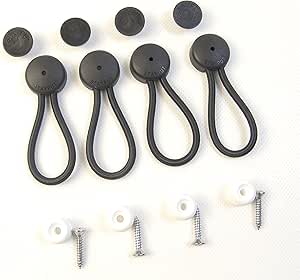 Stayput Bungee/Shock Cord Fastener's, Black with White Surface ...