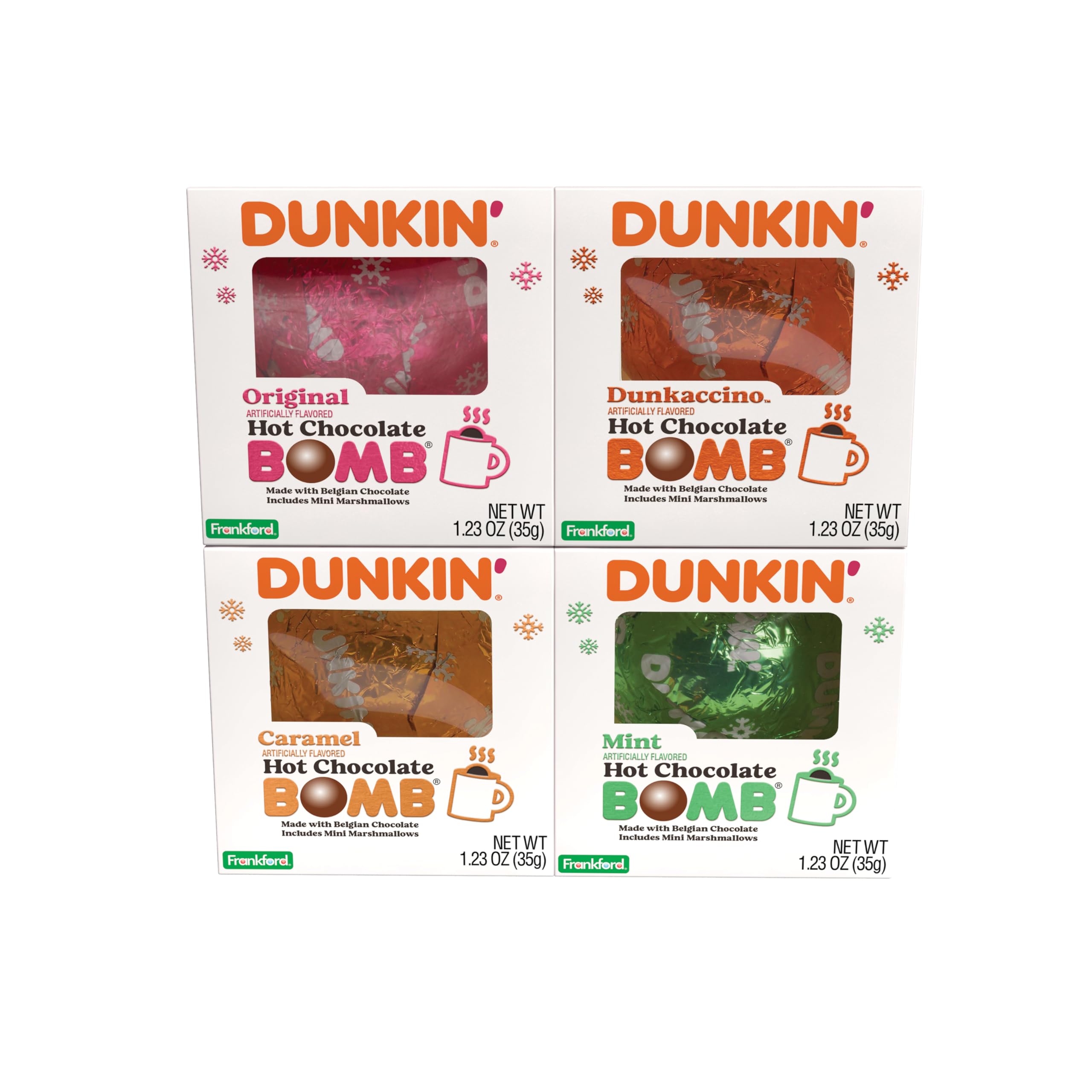 Mua Dunkin' Hot Chocolate BOMB 4 Pack Assorted Flavors Bundle- Original ...