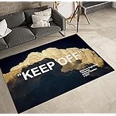 Amazon.com: Keep Off Area Rugs Grey Modern Large Carpet Neutral Non ...