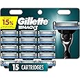 Amazon.com: Gillette Mach3 Razor Refills for Men, 3-Bladed Razors for a ...