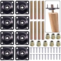 Leg Mounting Plates, Furniture Leg Attachment Plates, 12 Degree Angled ...