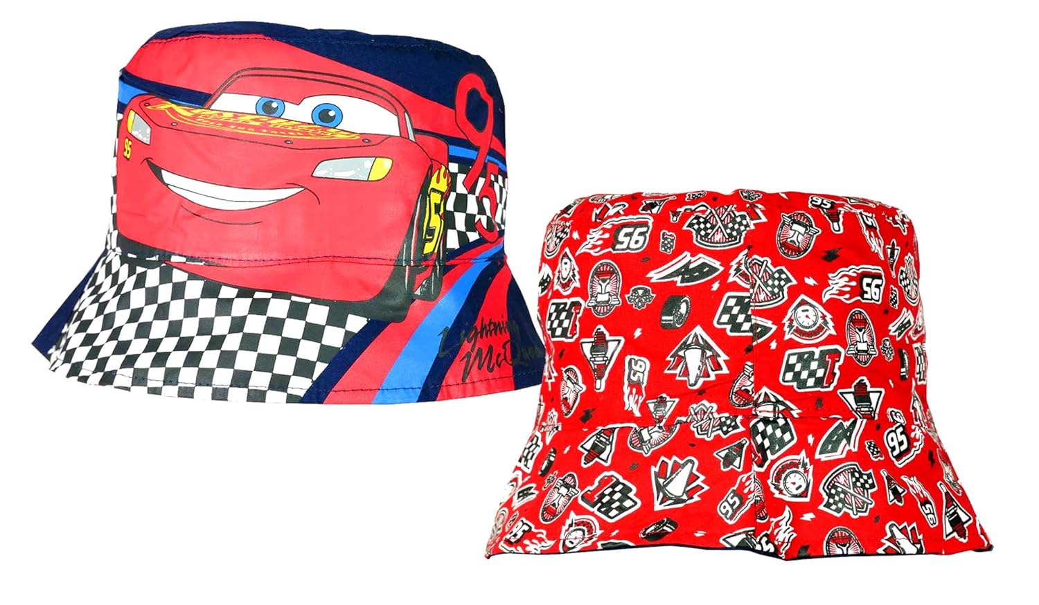 Disney Cars Hat Summer Hat, Reversible,Official Licensed. 2 Colors & 2 ...