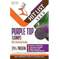 Amazon.com: Hit List Seed Purple Top Turnip Deer Food Plot Mix, 6lbs (1 ...