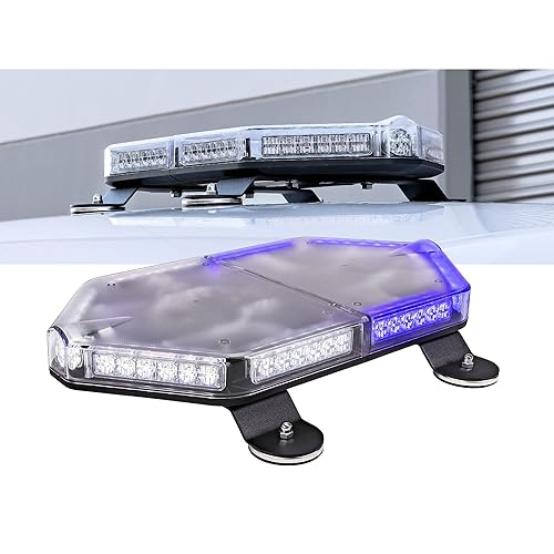 LAMPHUS NanoFlare NFMB56 17" 12V 56W BLUE WHITE LED Strobe Mini Light ...