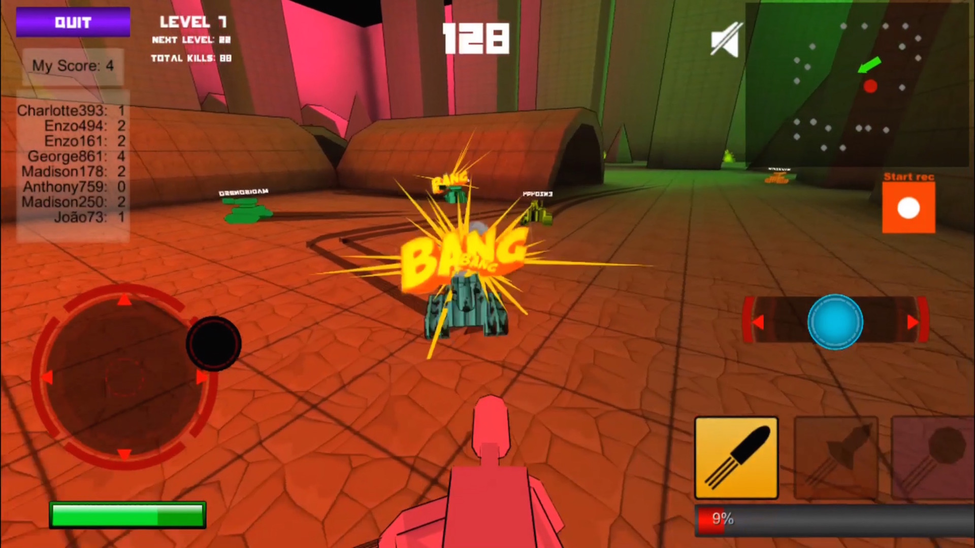 Pixel Tank 3D - Multiplayer Shooter (Kindle Tablet & Kindle Fire Phone ...