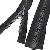 Amazon.com: Leekayer 2PCS #5 32 Inch Separating Jacket Zippers for Sewing Coats Jacket Zipper ...