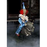 Amazon.com: Fun Costumes 7FT Clown Animatronic Halloween Decoration ...