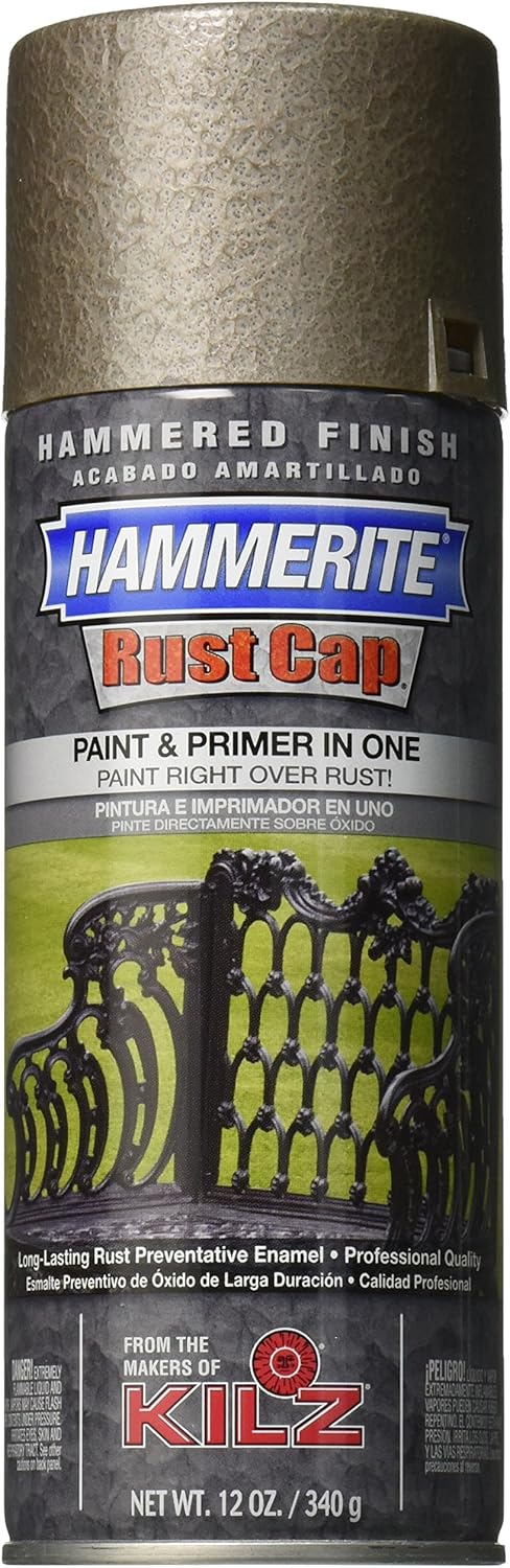 Masterchem 41185 12 Oz Hammered Hammerite Bronze Rust Cap Enamel Spray ...