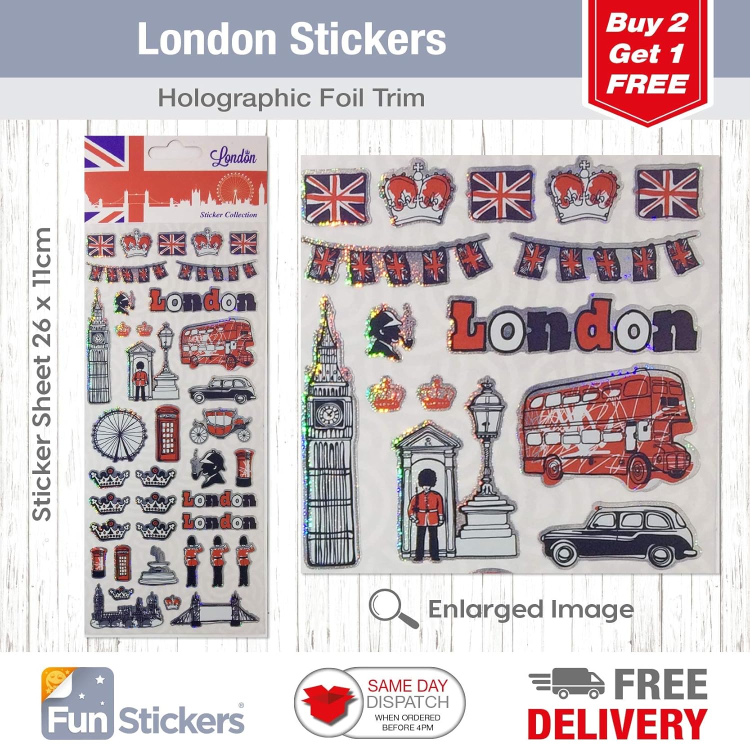 Fun Stickers London 1606: Amazon.co.uk: Toys & Games