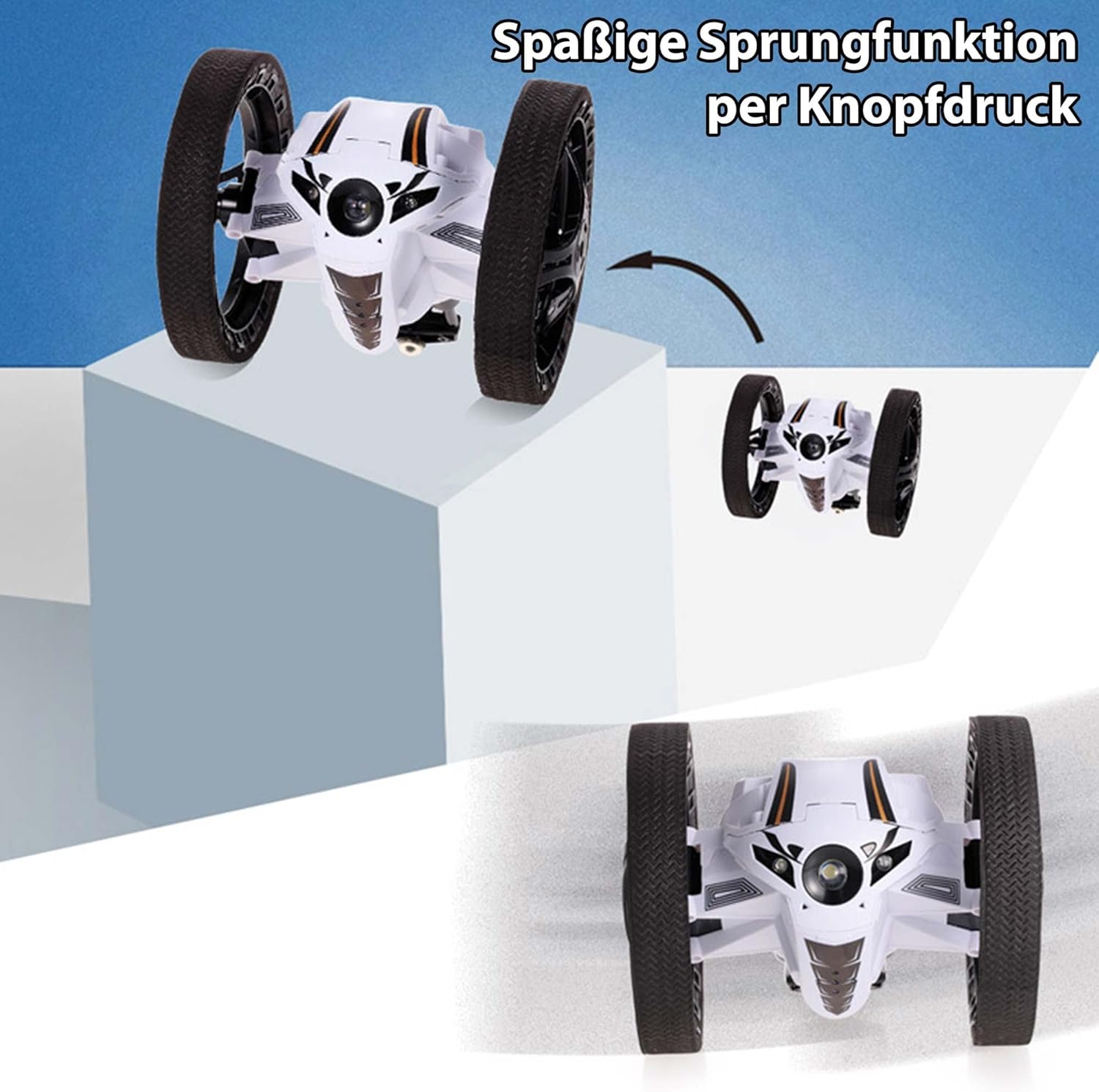 RC remote control droid vehicle, jumping car with fascinating jump ...