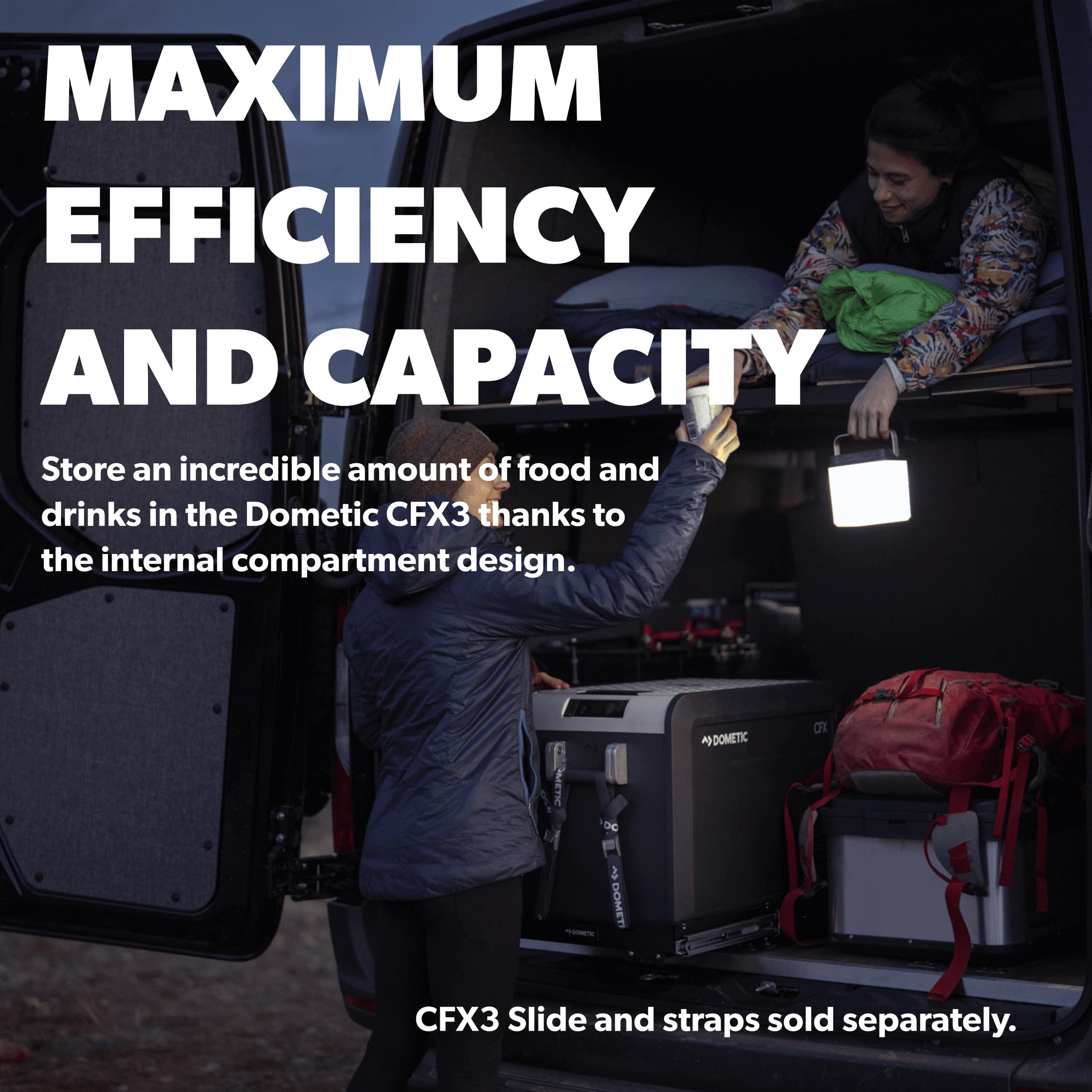 Mua Dometic CFX3 75-Liter Dual Zone Portable Refrigerator and Freezer, Powered by AC/DC or Solar ...