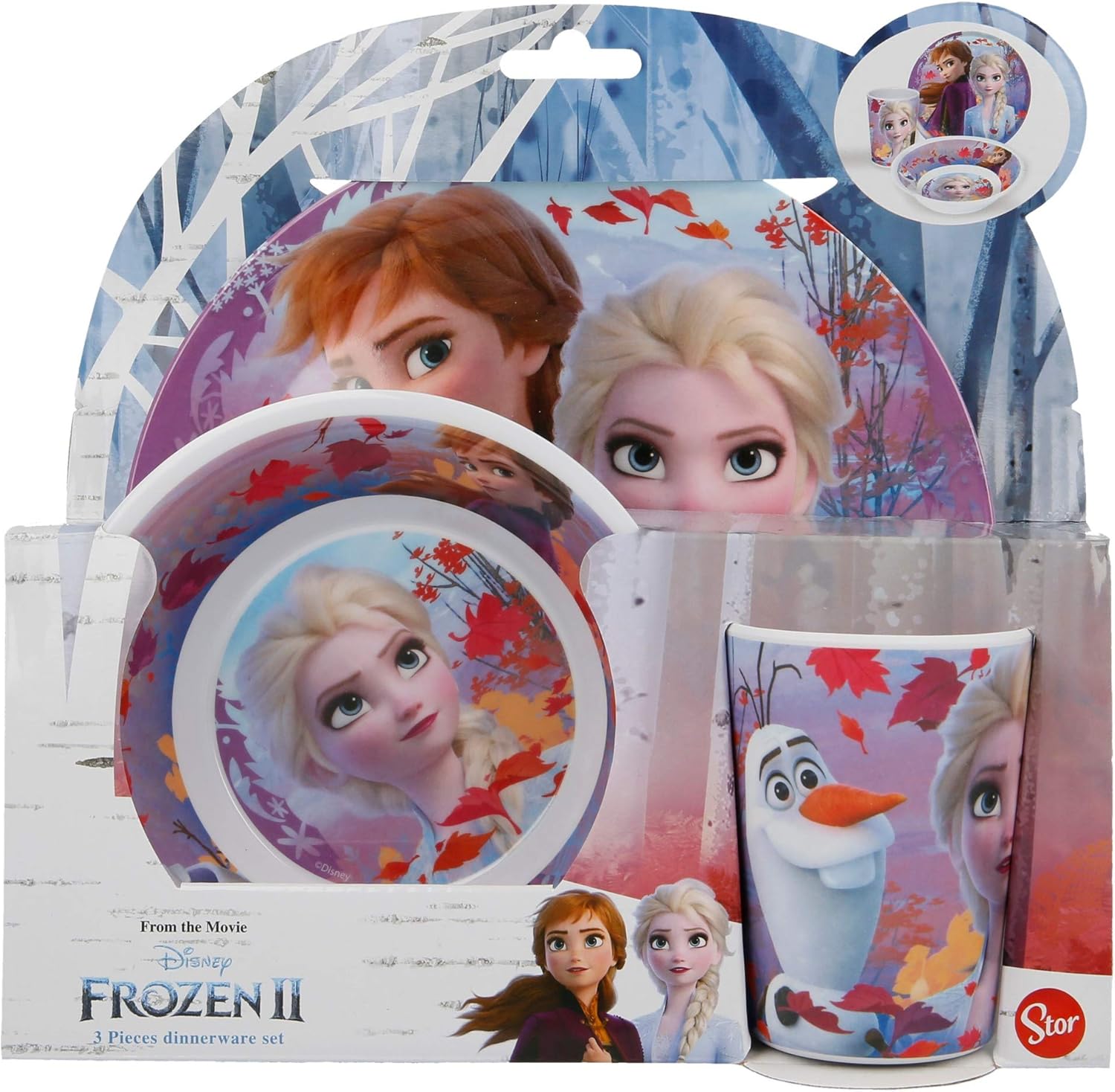 Frozen Breakfast Set Melamine Without Orla 3 Pieces 2 Cups, Apply ...