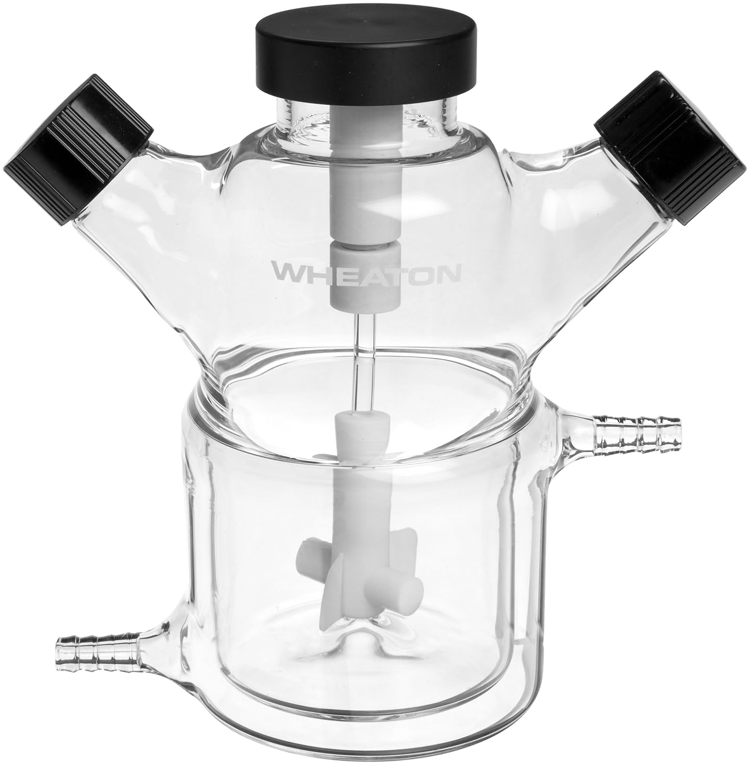 Wheaton 356952 Glass 500mL Celstir Spinner Flask, with 45mm Screw Caps ...