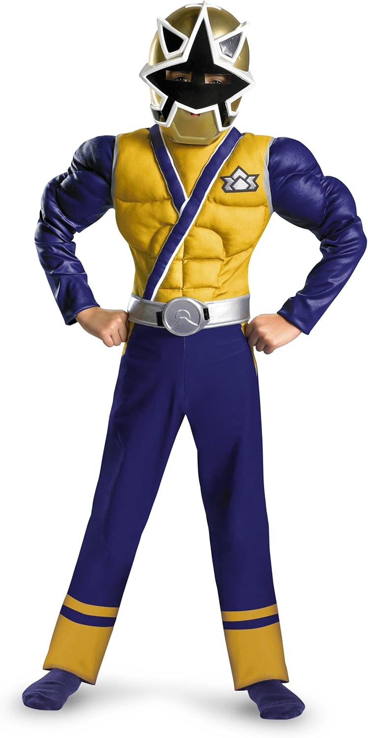 Disguise Saban's Power Rangers Samurai Gold Ranger Classic Muscle ...
