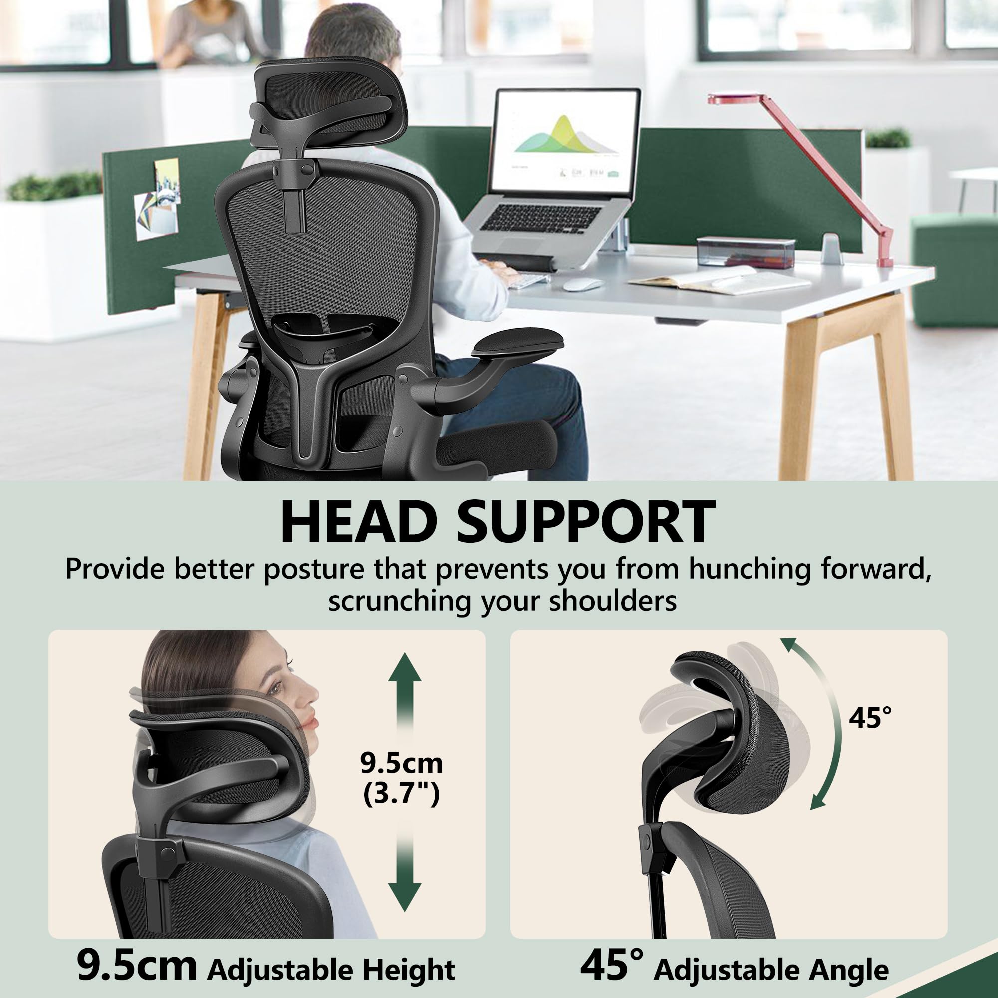 Mua FelixKing Office Chair Ergonomic Desk Chair with Headrest, High ...