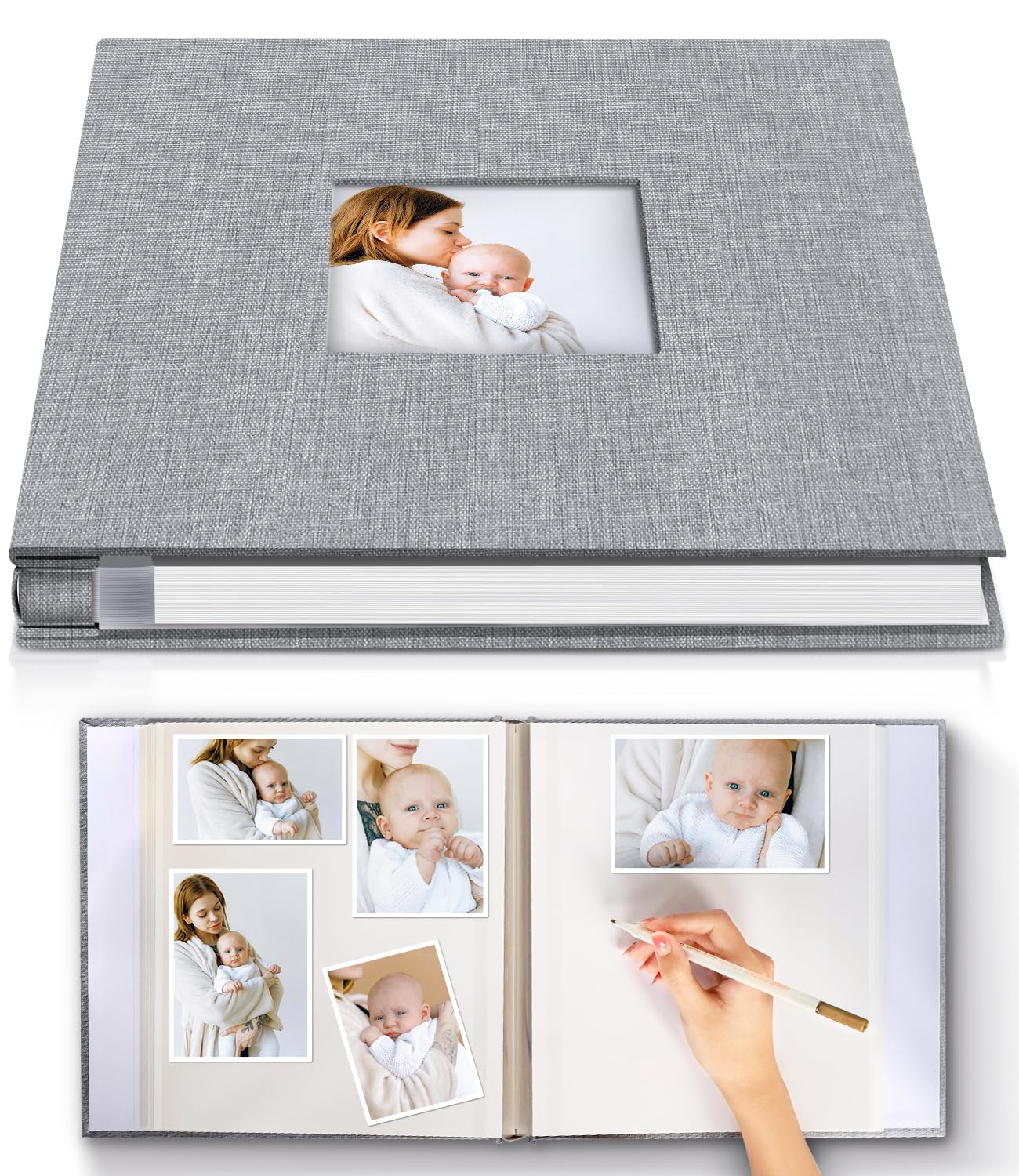 Mua Popotop Photo Album Self Adhesive with Picture Display Window,40 ...