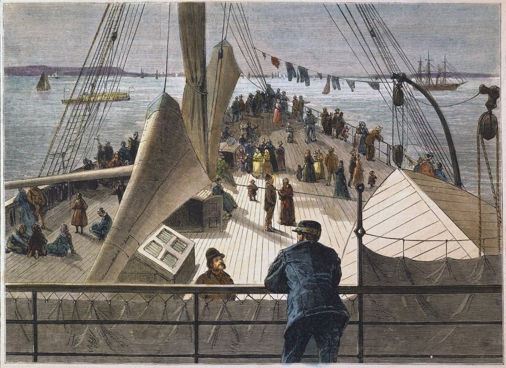 Amazon.com: Immigrants Nyc 1877 Neuropean Immigrants Arriving In New ...